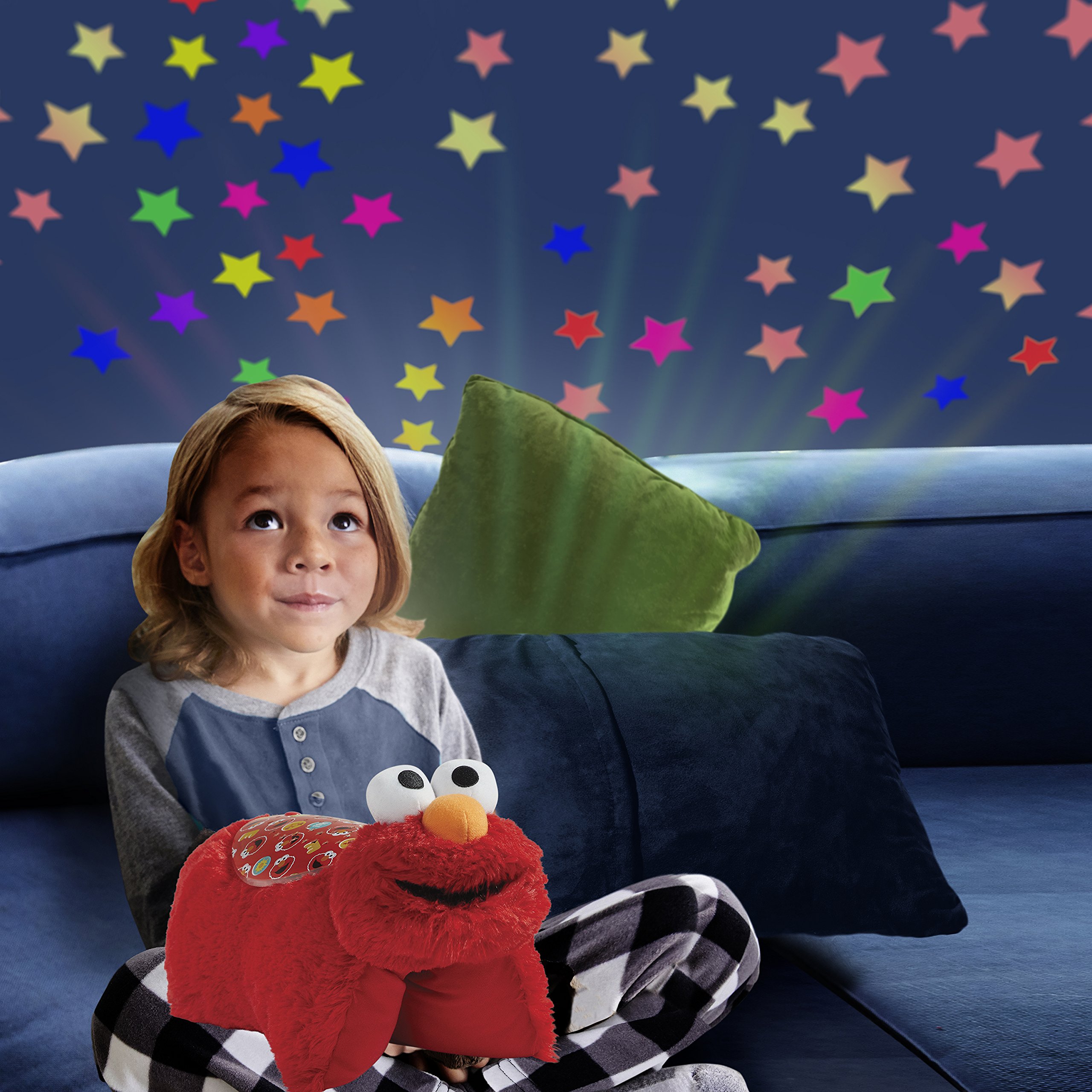 Pillow Pets Elmo Sleeptime Lite - Sesame Street Plush,Red, 14.00" x 9.00" x 8.00"