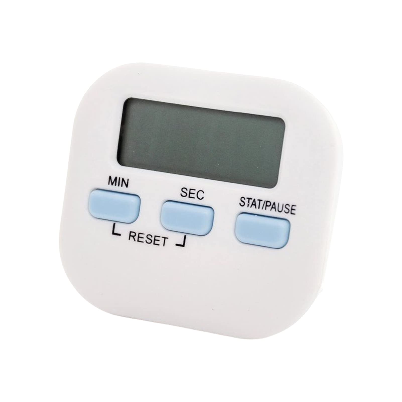 GRASARY Kitchen Alarm Clock High Clarity Precise Timing Mini Manual Countdown Cooking Shower Study Stopwatch for Study White