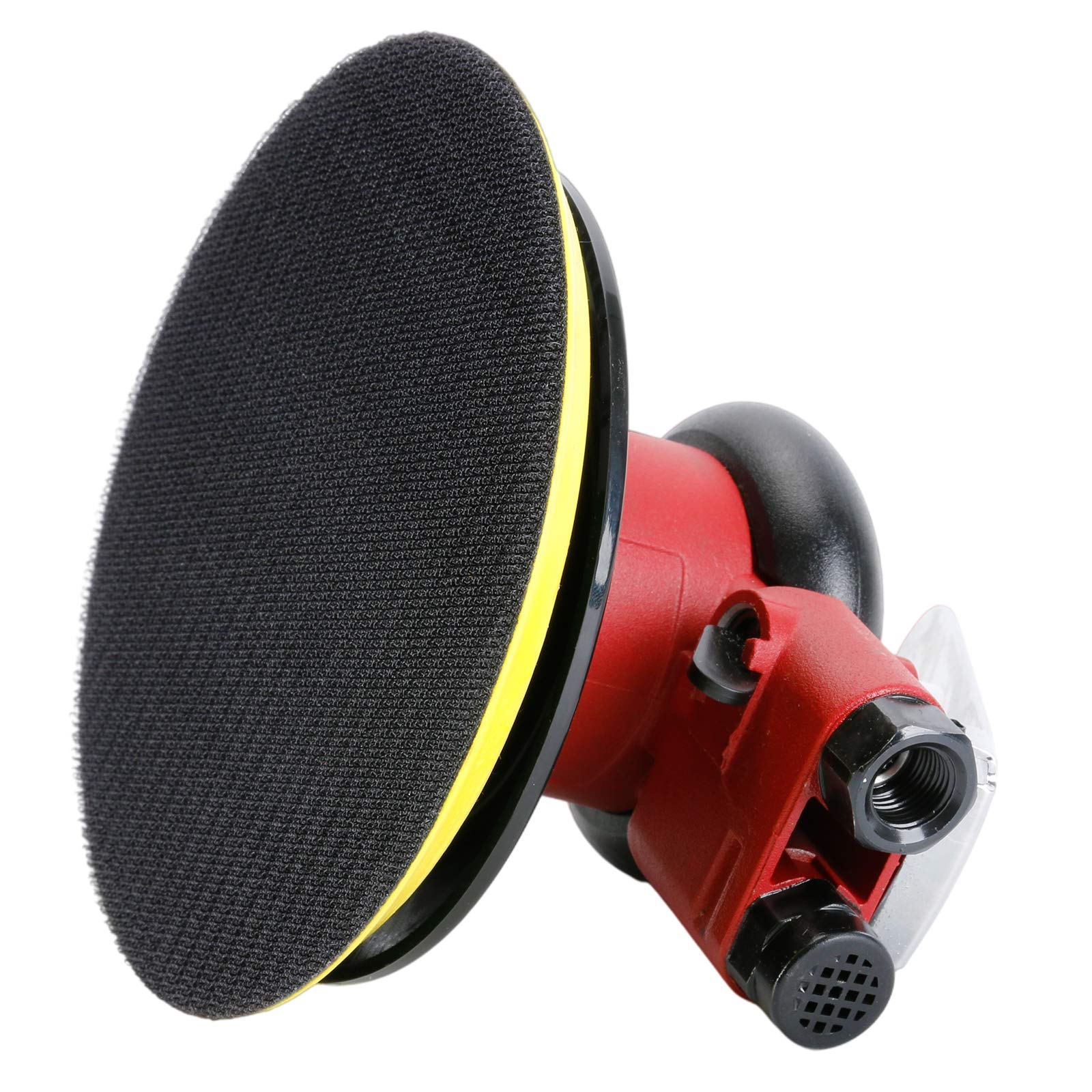Professional Air Random Orbital Palm Sander, Heavy Duty Dual Action Pneumatic Sander with 1pc Backing Plate (5 inch)