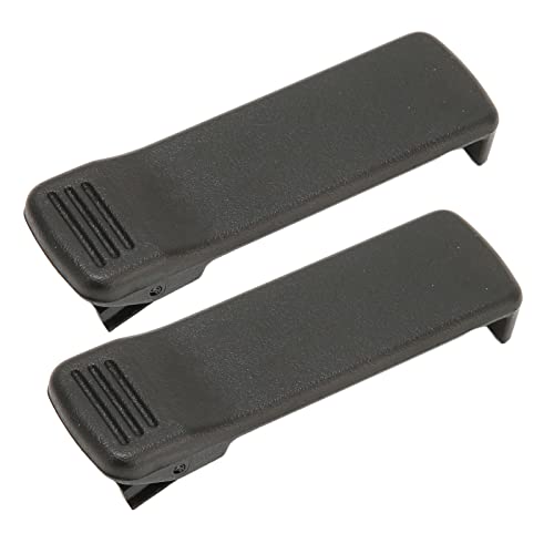 Jeanoko 2 Way Radio Belt Clip, Plastic Portable Replacement Radio Belt Clip Easy Installation Black for CP040 for Radius