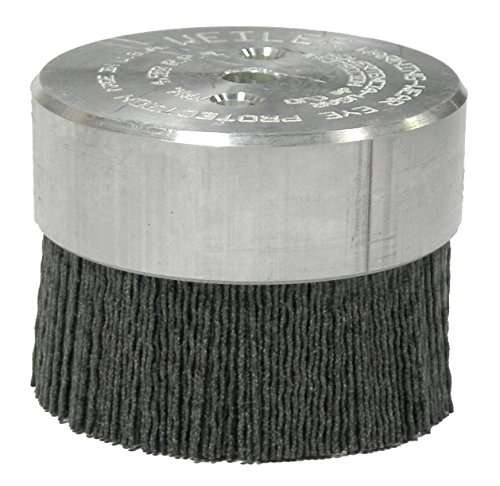 Weiler 86110 3" Burr-Rx Maximum Density Miniature Disc Brush, .043/120CG Crimped Fill, Made in The USA