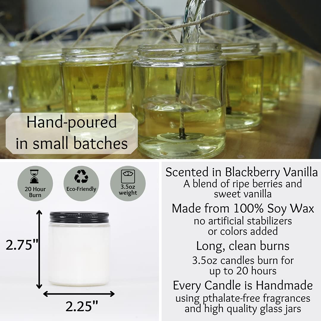 I Hope the Neighbors Aren't Assholes 3.5 oz Soy Candle - Blackberry Vanilla Scent