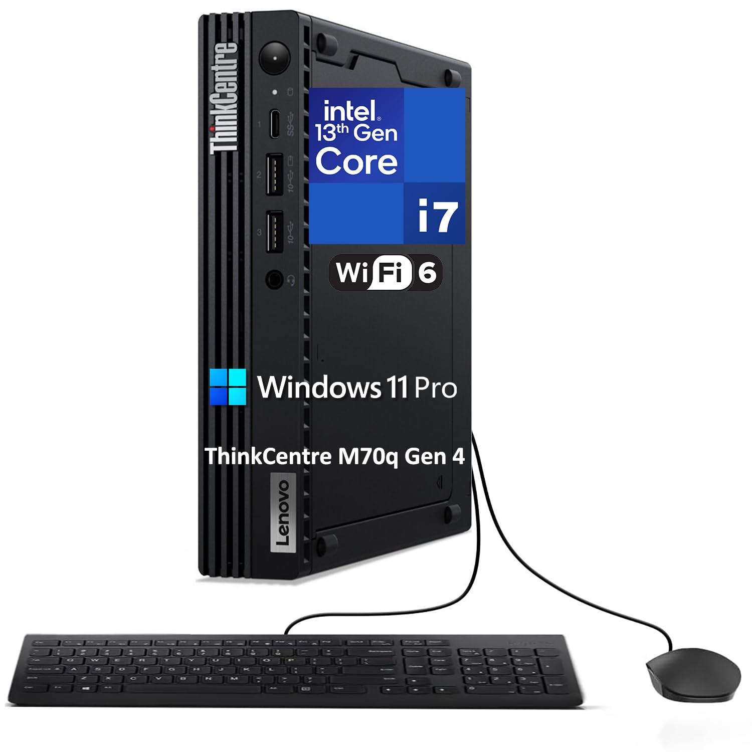 Lenovo 13th Generation Newest Tower Desktop, Intel Core i5-13400 Processor, 128GB RAM, 8TB PCIe SSD, SD Card Reader, HDMI, VGA, Wi-Fi 6, Windows 11 Home, Grey