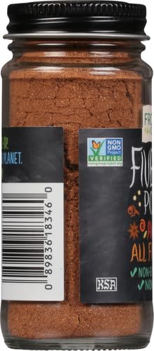 Frontier Co-op Five Spice Seasoning, 1.92 Ounce, Cinnamon, Fennel Seed, Cloves, Star Anise & White Pepper, Non GMO, Kosher