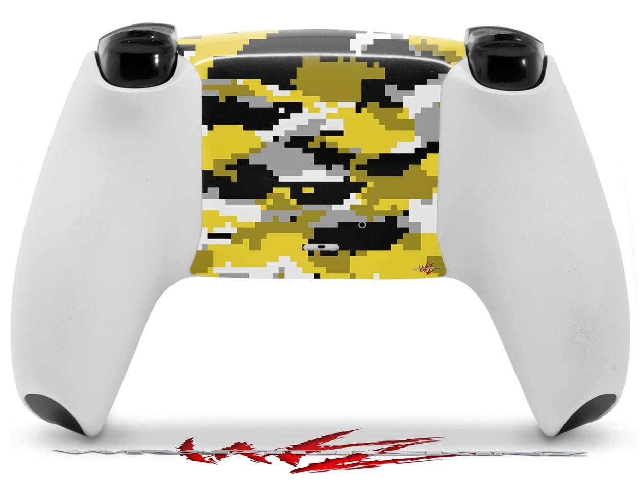 WraptorSkinz Skin Wrap compatible with Sony PS5 DualSense Controller WraptorCamo Digital Camo Yellow (CONTROLLER NOT INCLUDED)