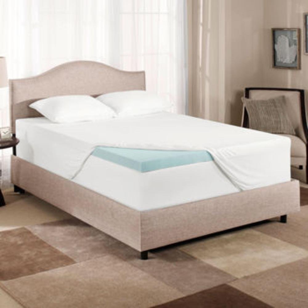 Novaform 3â EVENcor GelPlus Gel Memory Foam Mattress Topper with Cooling Cover