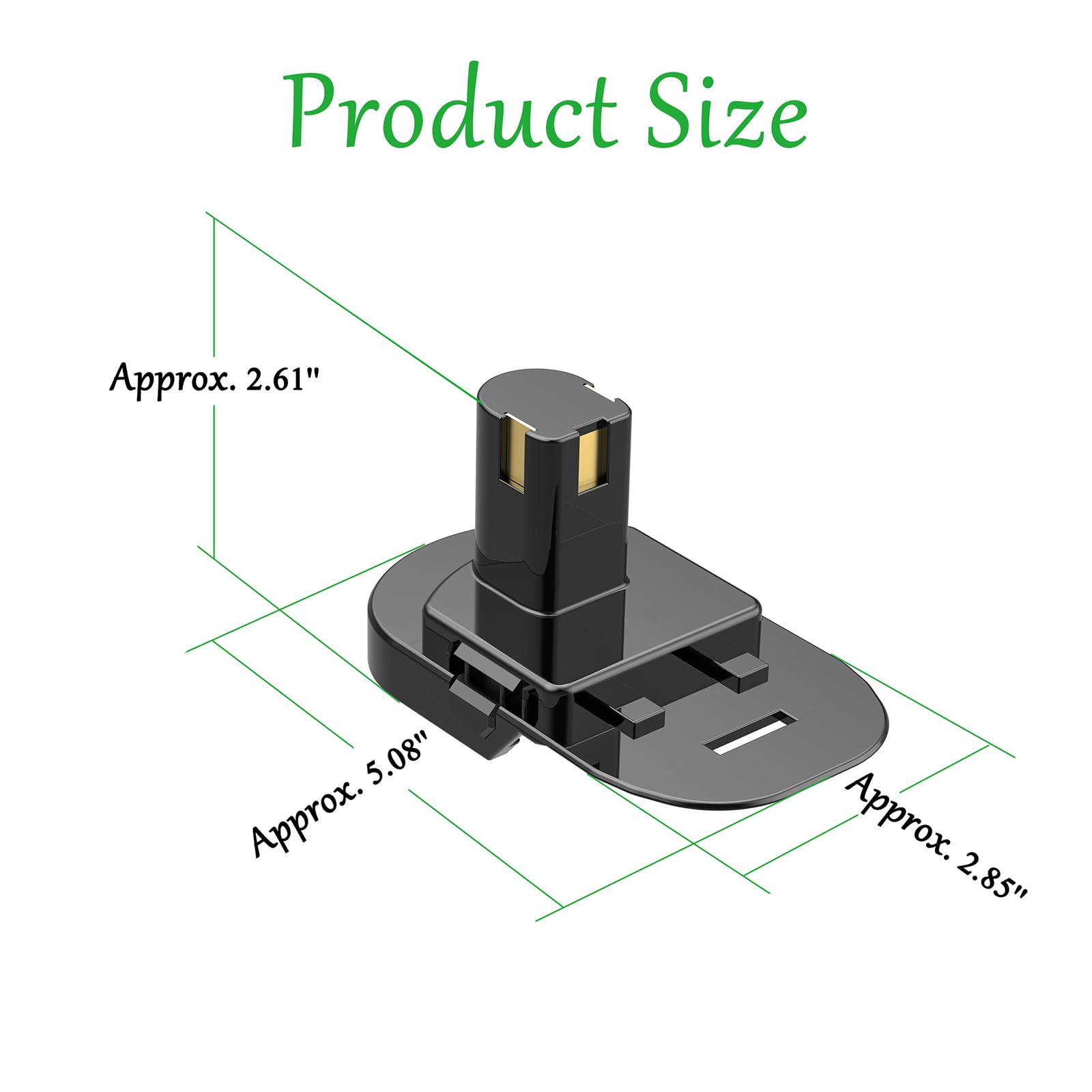NovaQuantic Adapter Upgrade for Ryobi 18V Cordless Tools - Compatible with Ridgid 18V Batteries Installation and Power Supply (No Charging Function) - 1 Adapter Only