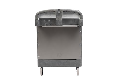JET PUC-4325 Resin Utility Cart with JT1-125 LOAD-N-LOCK Security System