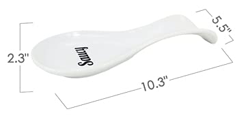 Fun Spoon Holder for Kitchen Counter | Ceramic Spoon Rest for Stove Top