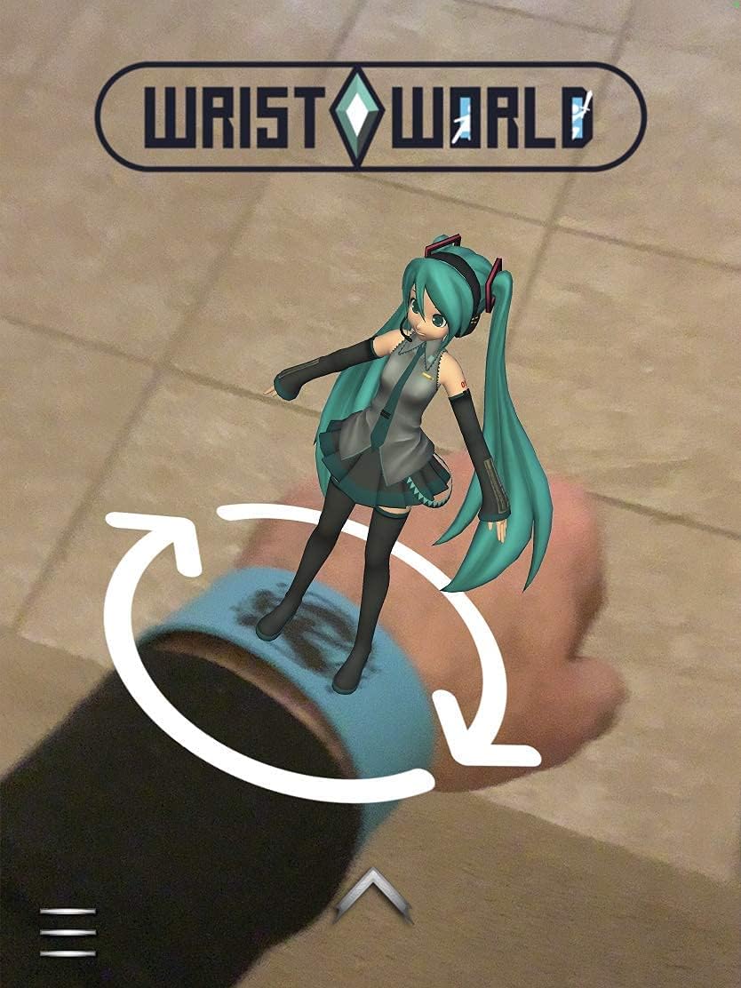 WRIST WORLD Hatsune Miku Wrist Band Set - an Augmented Reality Virtual AR RPG Adventure On Your Phone and Wrist