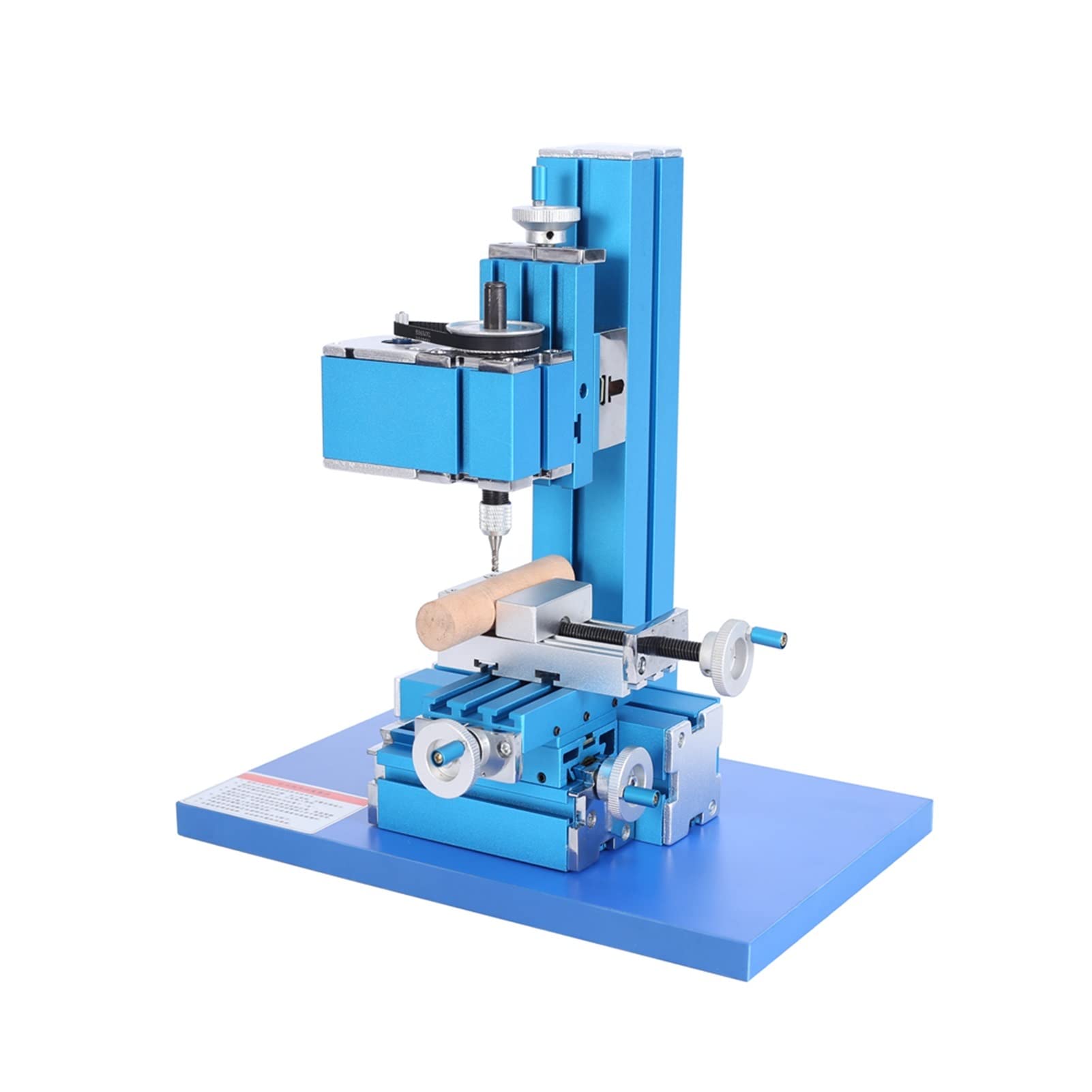 JJXX-BZ Mini Lathe Mini Metal Lathe DIY Miniature Milling Machine Miller 100-240V Woodworking Metal Aluminum Processing Tool Mini Milling Machine