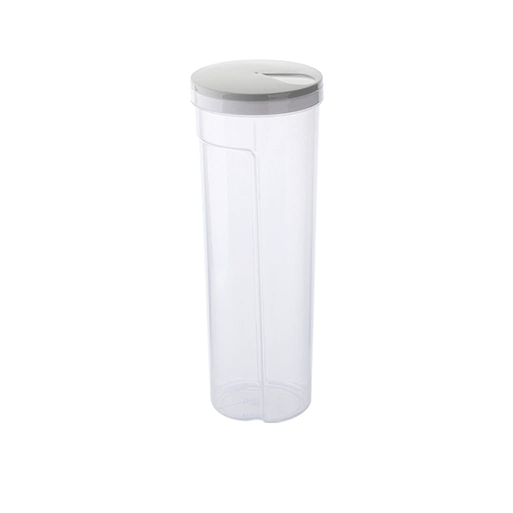 FSHAN Kitchen Jars 2L Tall Clear Spaghetti Pasta Storage Container with Adjustable Lid Plastic Kitchen Food Storage Jar Kitchen Storage Containers Useful Container Set (Color : 1pcs A)