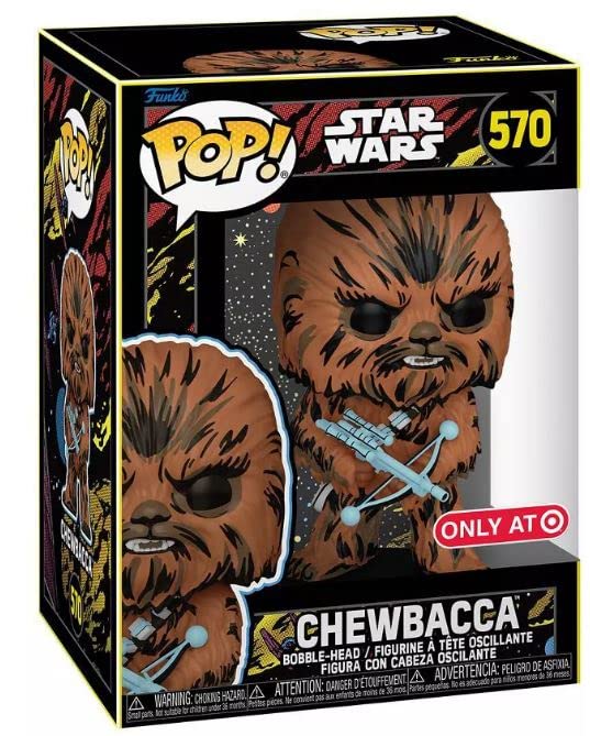 Funko Star Wars Retro Series Exclusive Pop Vinyl Collectible Figure w/Child Sticker (Chewbacca + Sticker)