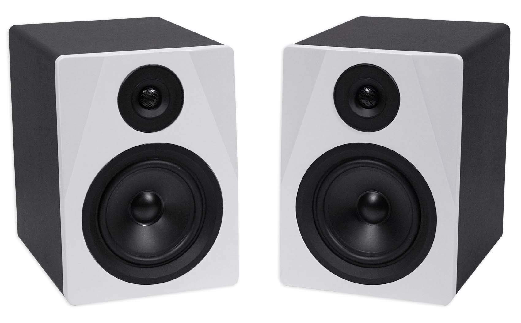 Rockville 2-Way 250W Active/Powered USB Studio Monitor Speakers Pair, 5.25 inch (APM5W)