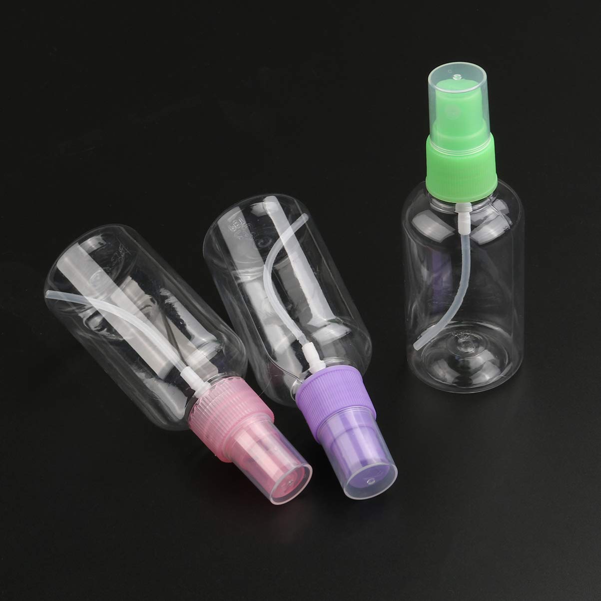 LEUYA 10pcs Fine Mist Sprayer Bottles Refillable Empty Small Spray Bottles Container Makeup Cosmetic Atomizers for Hand Cleaning Essential Oils Travel Perfumes