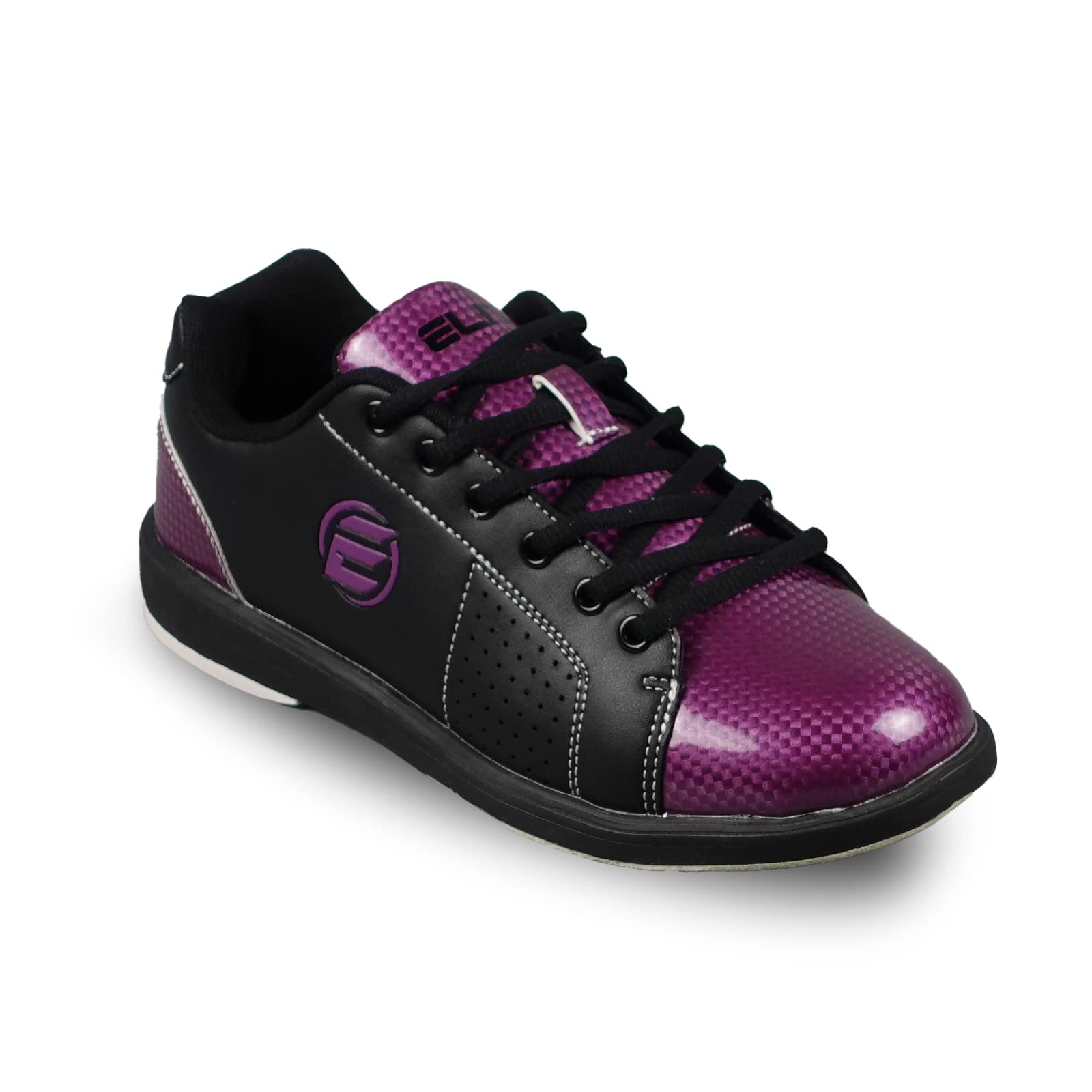 ELITE Women's Classic Black/Purple Bowling Shoes (us_Footwear_Size_System, Adult, Women, Numeric, Medium, Numeric_6)
