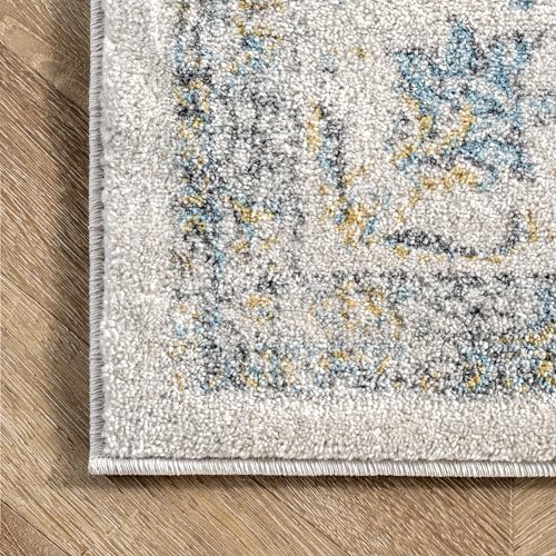 nuLOOM Paisley Verona Vintage Persian Area Rug, 6' 7" x 9' Oval, Blue