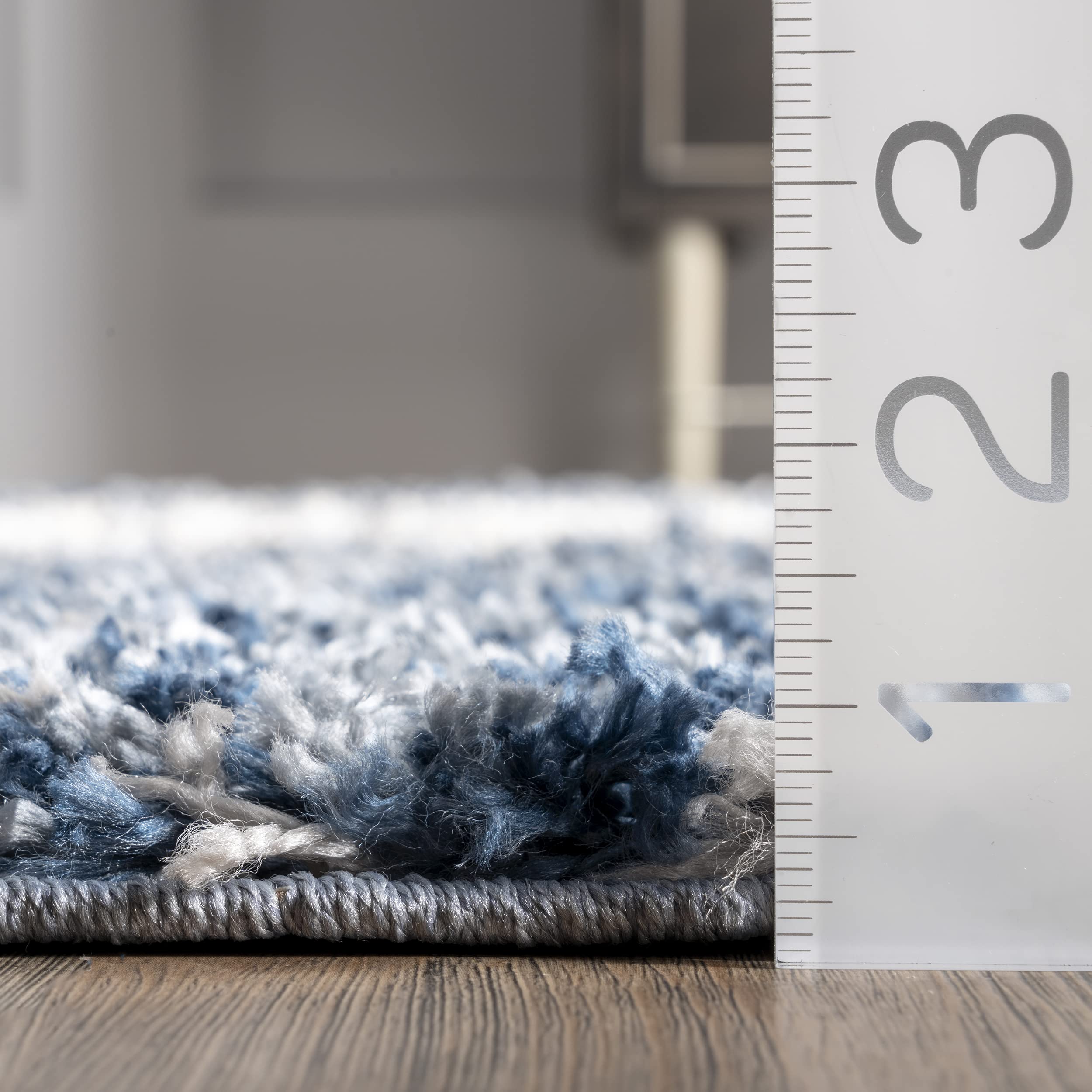 nuLOOM Transitional Regina Shag Area Rug, 5x8, Blue