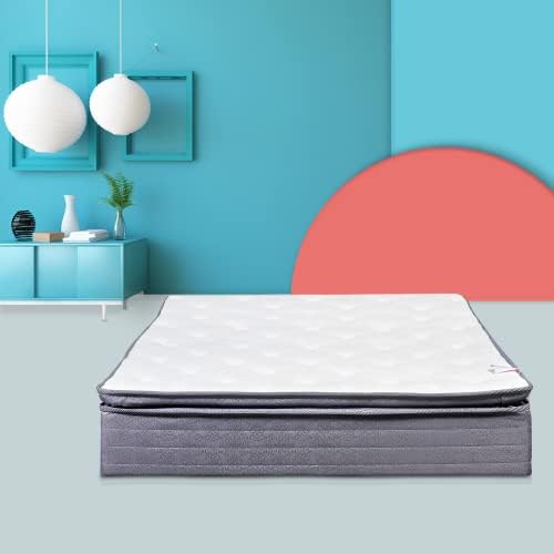 Nutan 10 Inch Foam Encased Mattress with 2-inch Pillow Top, Relaxing Mattresses for Proper Sleep, Pressure Relief, Supportive and Medium Firm Fully Assembled Bed, Full XL