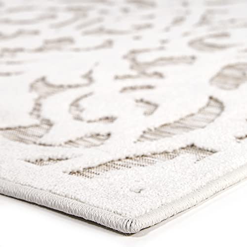 My Texas House by Orian Lady Bird Area Rug, 5'2" x 7'6", Natural Driftwood