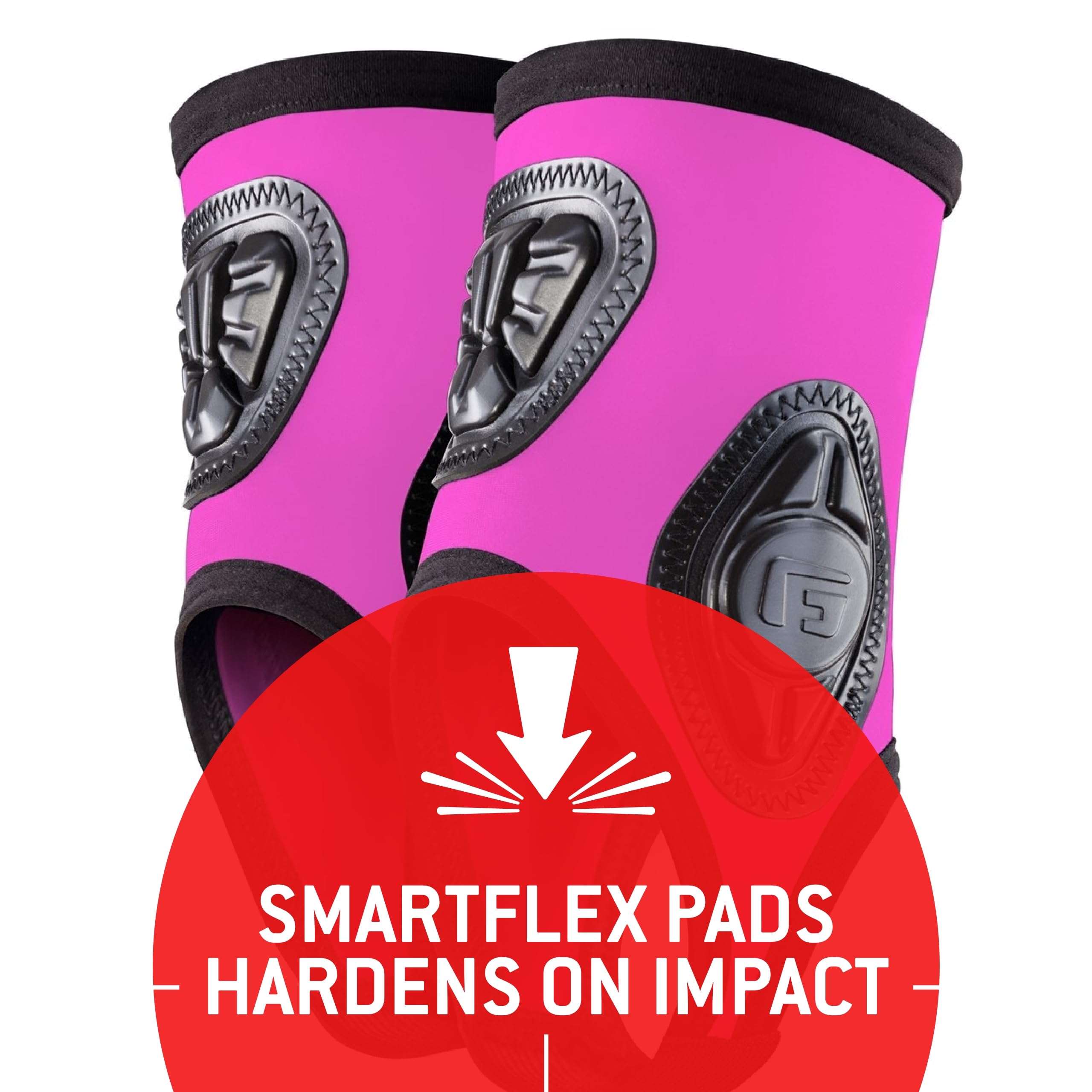 G-Form Pro-X Ankle Guard - Flexible Ankle Guards for Athletes - Biker & Soccer Ankle Protective Gear - Unisex Ankle Pads for Protection & Support - Black, Youth One Size