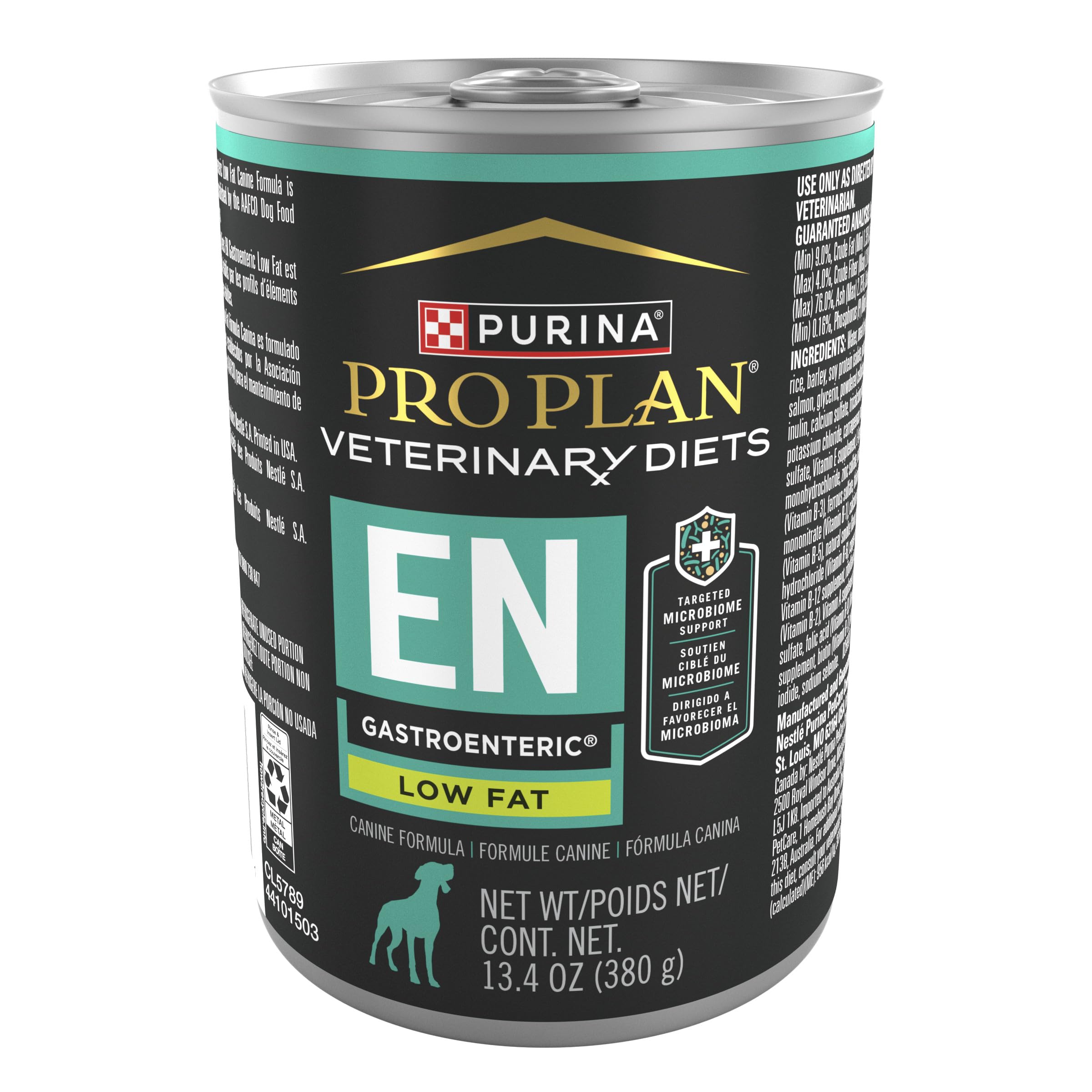 Purina Pro Plan Veterinary Diets EN Gastroenteric Low Fat Canine Formula Wet Dog Food - 13.4 Ounce (Pack of 12)