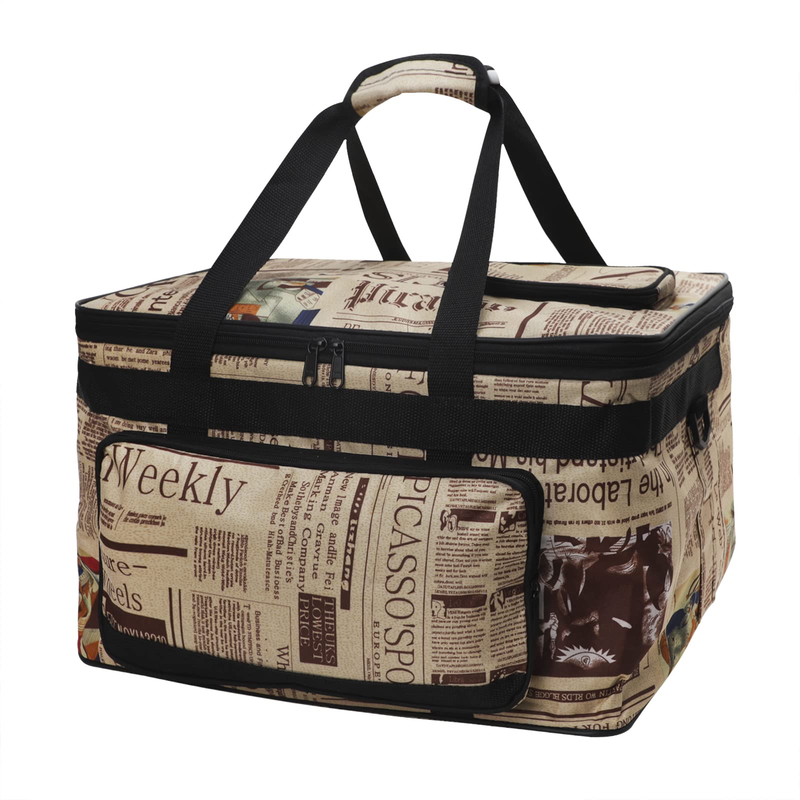 Portable Drawing Case Painting Supply Storage Organizer Art Travel Kit Craft Caddy with Handle Craft Organizer Tote Bag