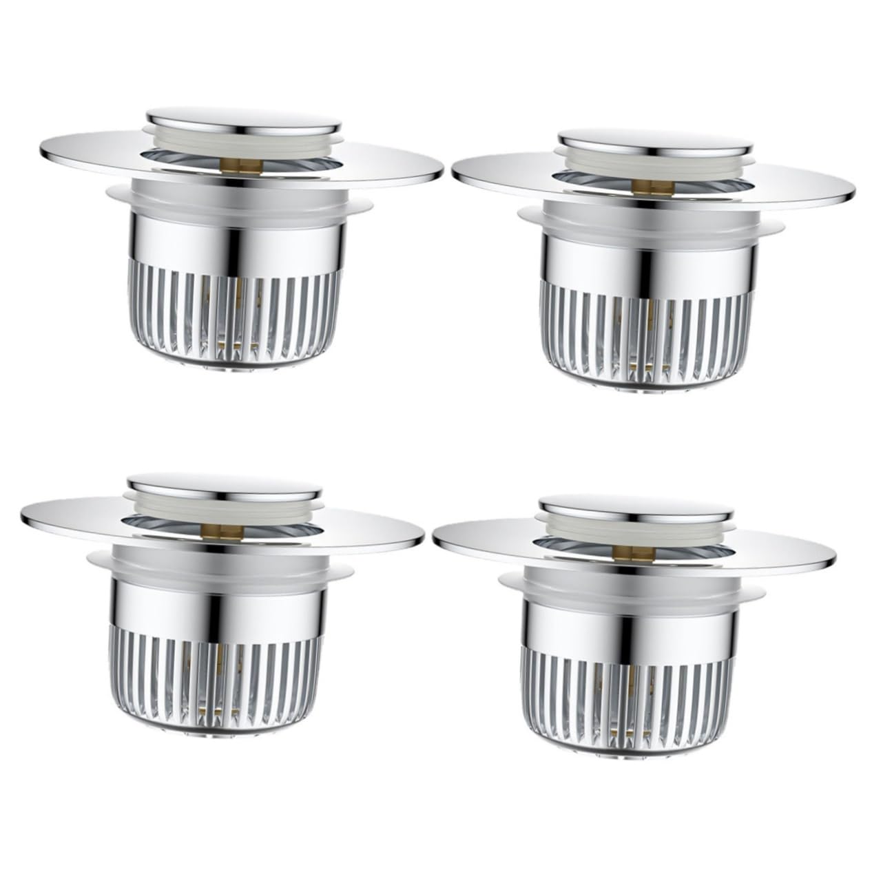 OSALADI 4pcs Kitchen Sink Stopper Strainer Filter Washbasin Plug Bathroom Sink Drainer Bathtub Drain Plug Bathroom Sink Stoppers Bathtub Sink Stopper Sink Plug Brass Toilet Plug
