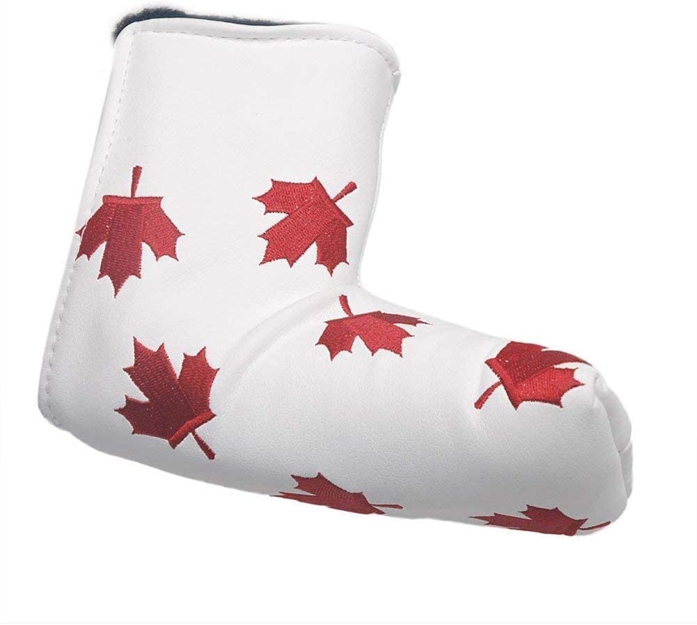 Dark Horse Golf Putter Head Cover headcover Red Maple Leaf Fit All Brands Scotty Cameron Ping TaylorMade Odyssey Callaway Titleist