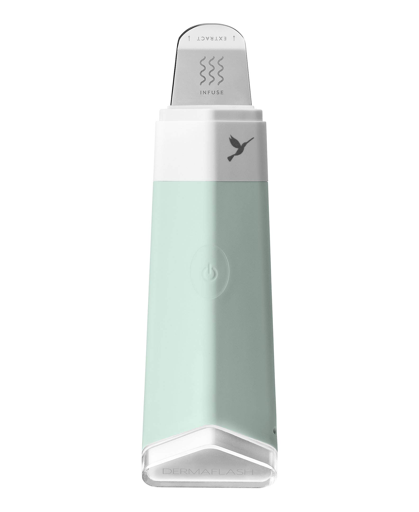 DERMAFLASH DERMAPORE Skin Care Device, Ultrasonic 2-in-1 Pore Extractor and Serum Infuser, Icy Pink