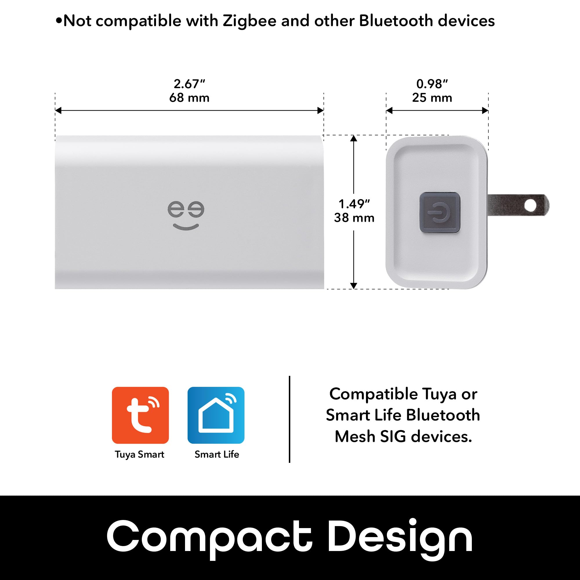 Geeni Connect Bridge Smart Home Hub - WiFi Bluetooth Bridge Gateway Hub - Works with Smart Life App and Tuya, Voice Control, Compatible with Alexa and Google Home Assistant