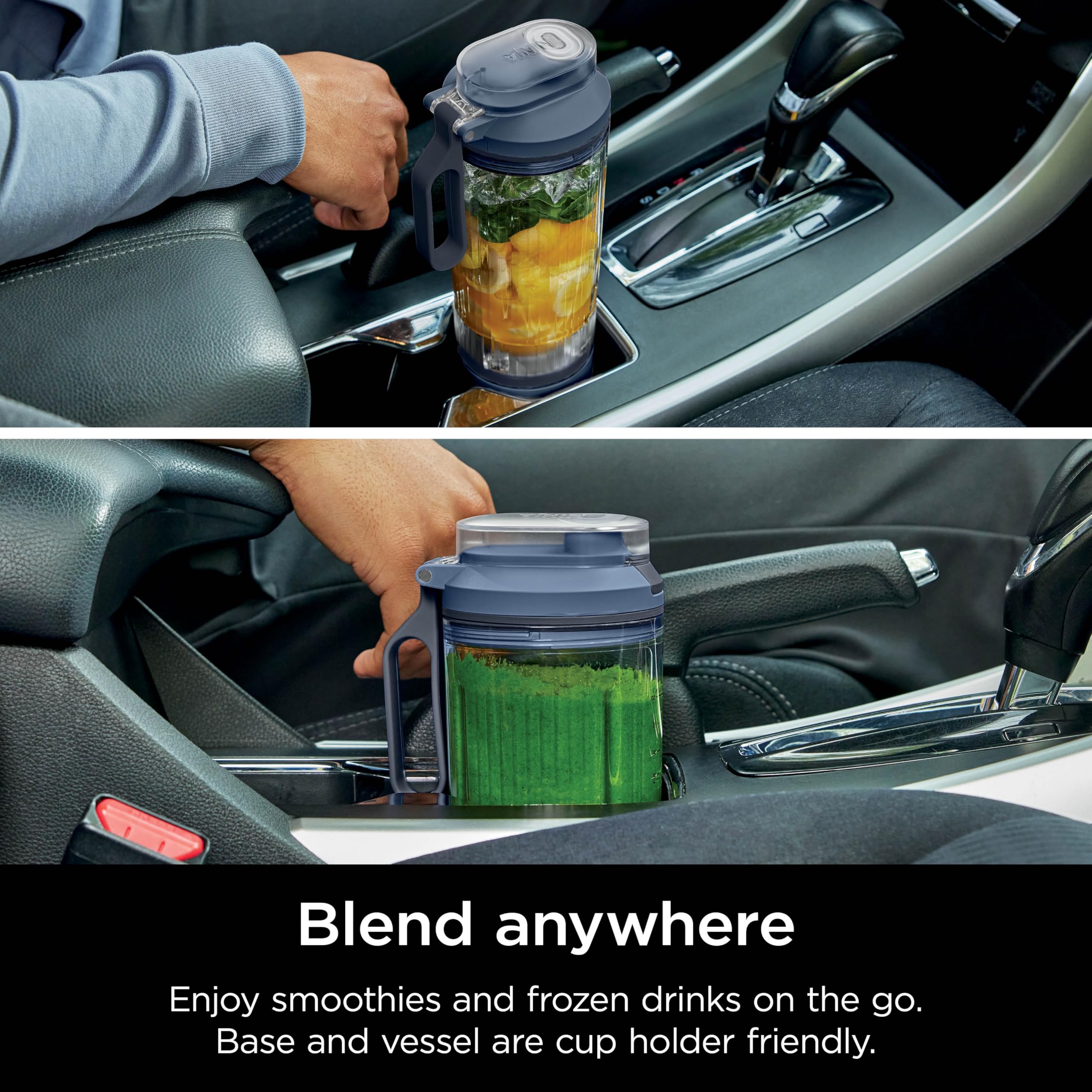 Ninja Blast Max, Portable Blender + Twist & Go, Personal Blender, Ninja Blender, Smoothie, Blend, Ice Crush, 3 Programs, Cordless, 22 oz removable Vessel, Dishwasher Safe, Leakproof, Navy, BC251NV