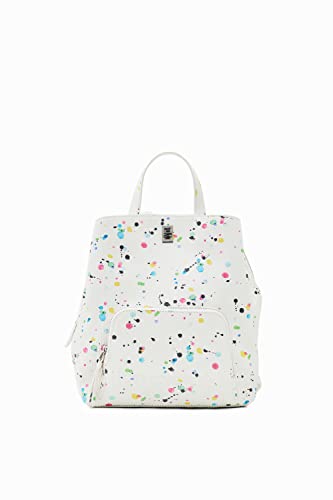 Desigual Women's Accessories PU Backpack Mini, White, One Size