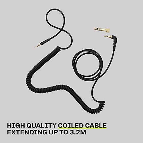 Liquid Audio Aiaiai TMA-2 DJ Modular Professional Headphones Bundle w/Pighog 25β Extension Cable Polishing Cloth (3 Items)