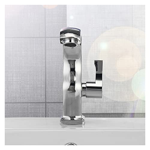 KNKQZXVDF Chrome Bathroom Basin Tap Single Handle Spout Sink Bath Cold Water Faucet Home Garden Supplies for Kitchen Faucet