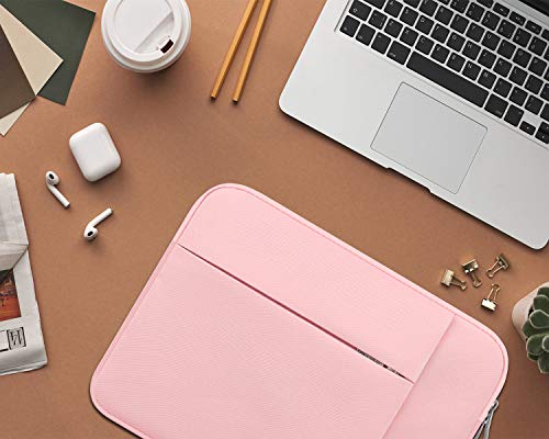 Lacdo Laptop Sleeve Case for 14 inch New MacBook Pro M2 / M1 Pro Max A2779 A2442 2023-2021, 13.5 inch Microsoft Surface Laptop 5 4 3 2 1/13.5" Surface Book 3 2 1 Computer Bag Water Resistant, Pink