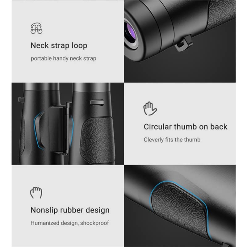CXDTBH Roof Binoculars 12X42/10x42 Zoom Fixed Professional Powerful Binocular BAK4 Prism FMC Hunting Camping Telescope