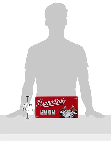 Rummikub in Retro Tin - The Original Rummy Tile Game by Pressman Red, 5"