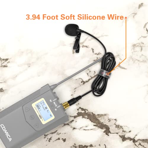 comica Lavalier Microphone, CVM-M-C1 Cardioid Lavalier Lapel Microphone CVM-WM200/CVM-WM300/WM100 Wireless Microphone System, Sennheiser and Other Wireless Lavalier Transmitter