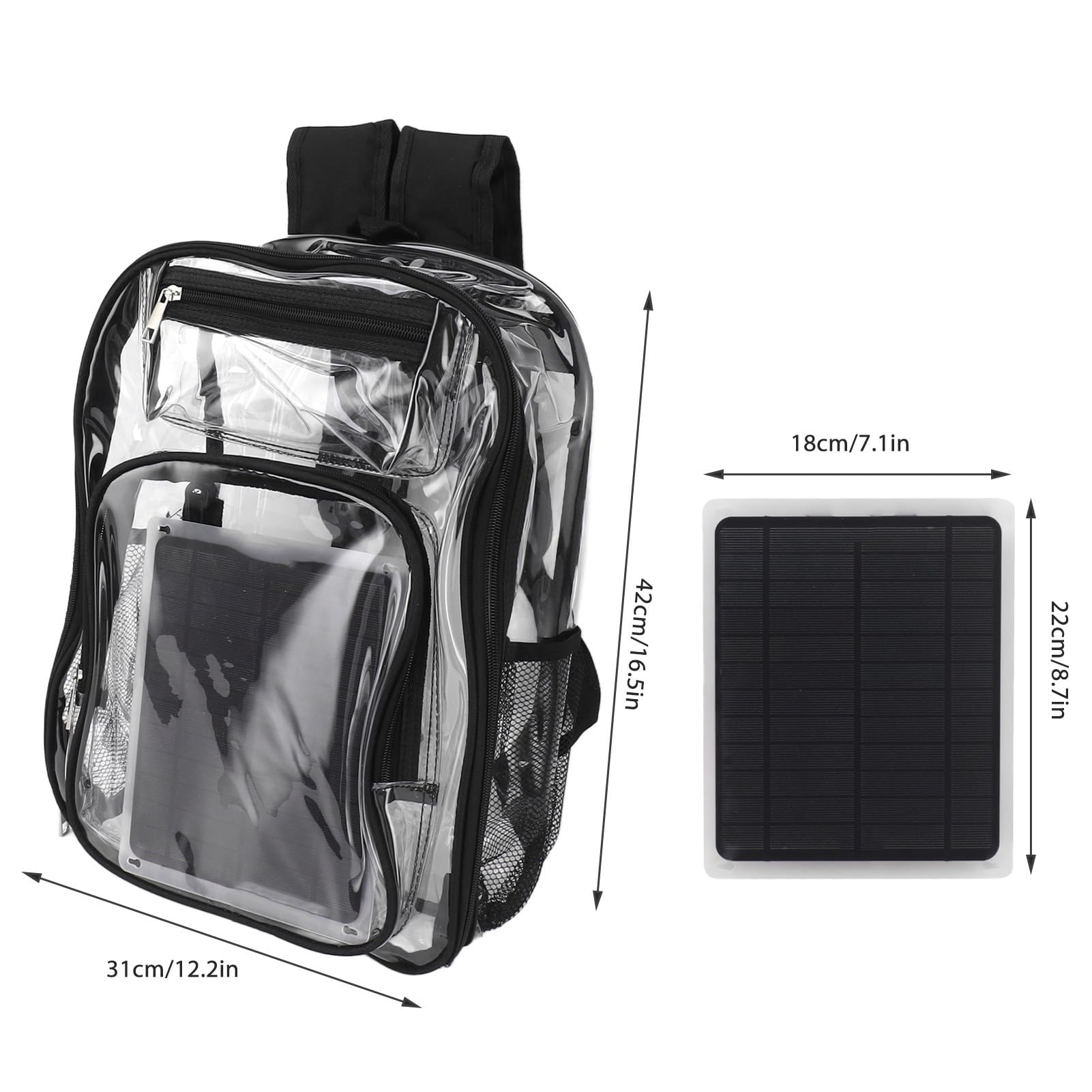 DAUZ 20W Solar Panel, Portable Portable Solar Panel 20W Single Crystal Silicon for Barbecuing