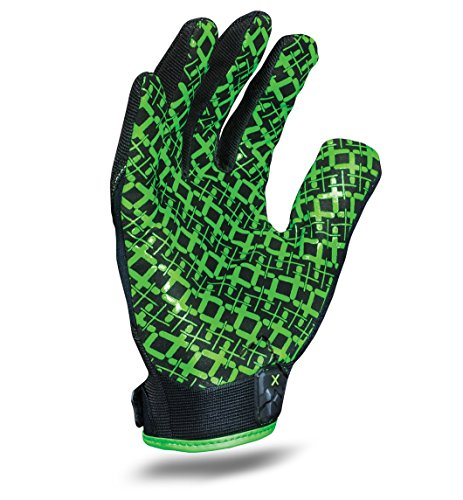 Ironclad mens Work Gloves EXO GRIP BLACK , Black & Green, Large Pack of 1 US