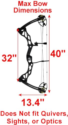 Case Club Waterproof Parallel Limb Compound Bow Pre-Cut Case with Silica Gel to Help Prevent Rust