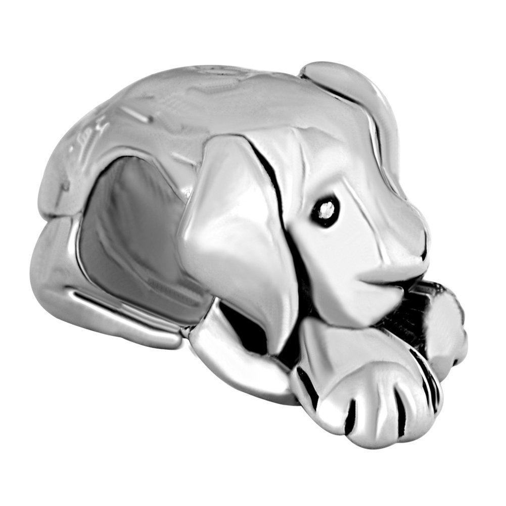 CharmSStory Lucky Dog Paw Charm Animal Style Beads For Bracelet (Style 1)