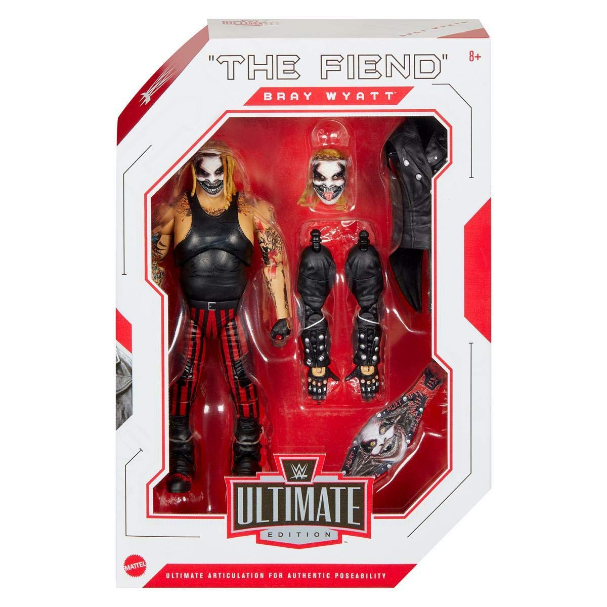 WWE Ultimate Edition Wave 7 The Fiend Bray Wyatt Action Figure 6 in with Interchangeable Entrance JacketLanternExtra Head and Swappable Hands for Ages 8 Years Old and Up