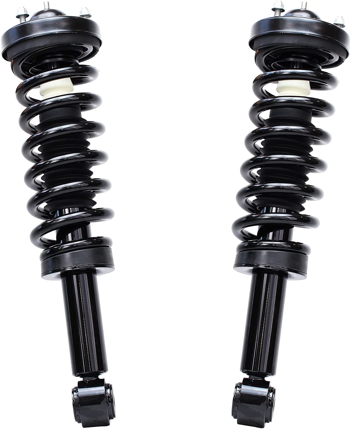 Detroit Axle - 6pc Struts Shocks Kit for 4WD 2009-2013 Ford F-150 (Excludes Raptor) Front Ready Struts with Coil Spring Sway Bar Links + Rear Shock Absorbers 2010 2011 2012 Replacement Suspension