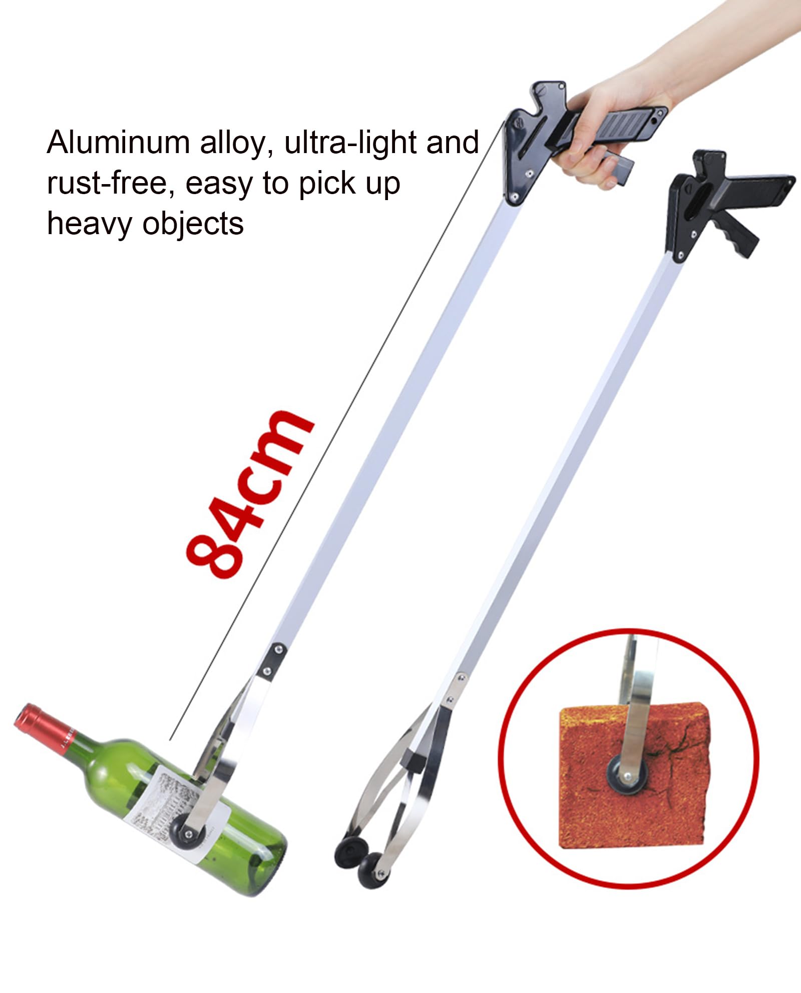 JBNCRYGD Reacher Grabber Tool, Trash Picker Grabber, Trash Gripper, Garden Nabber, Litter Picker, Extended Grabber,1 Piece