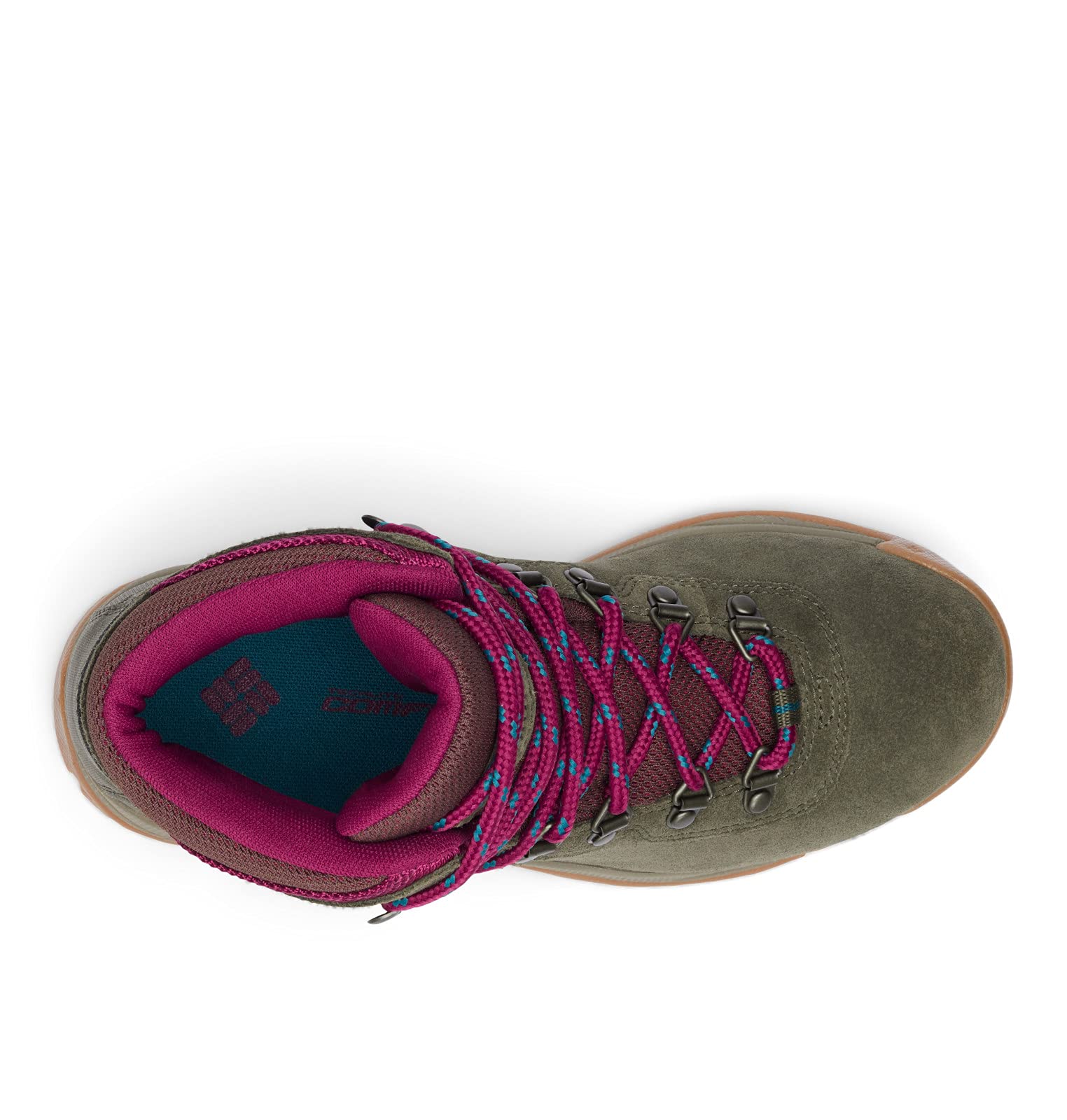 Columbia Women's Newton Ridge Plus Waterproof Amped, Peatmoss/Red Onion, 11