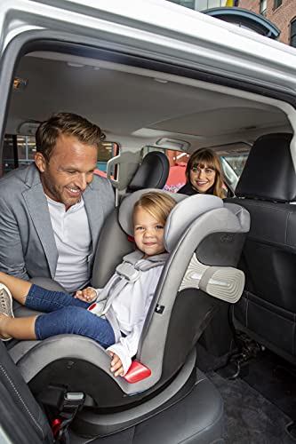 Cybex Eternis S, All-in-One Convertible Car Seat, 12-Position Height-Adjustable Reclining Headrest, Side Impact Protection, Manhattan Grey, 120 lb