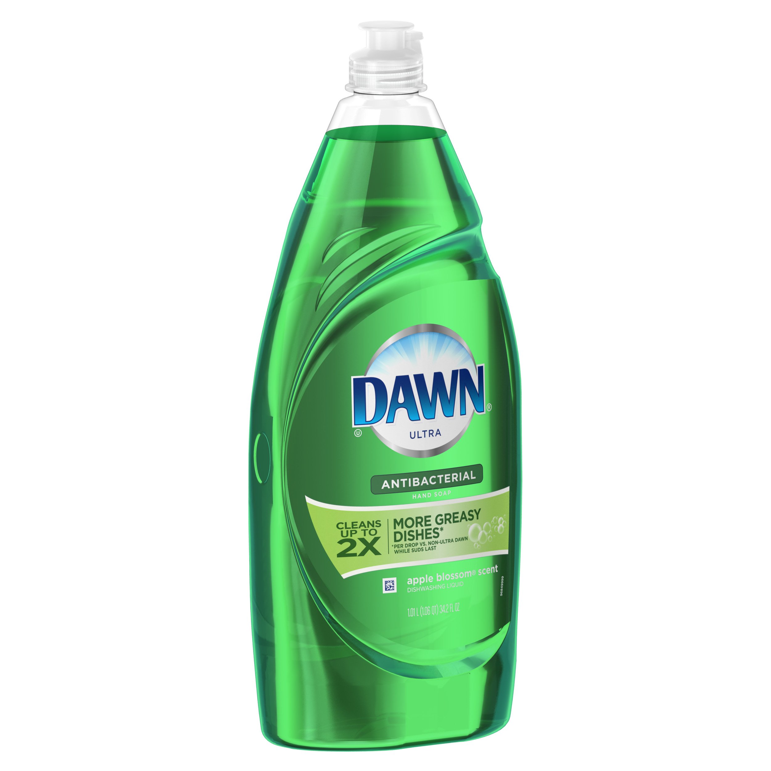 Dawn Ultra Dishwashing Liquid Dish Soap, Antibacterial Apple Blossom, 34.2 oz (Pack of 8)