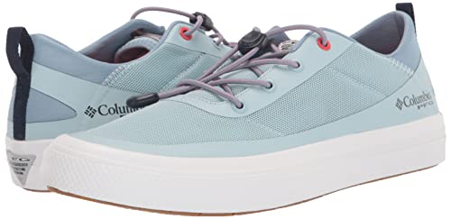 Columbia Women's Bonehead PFG Boat Shoe, Mountain Mist/Collegiate Navy, 8.5